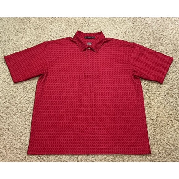 Nike | Shirts | Nike Vintage Tiger Woods Dri Fit Sunday Red Print Golf ...